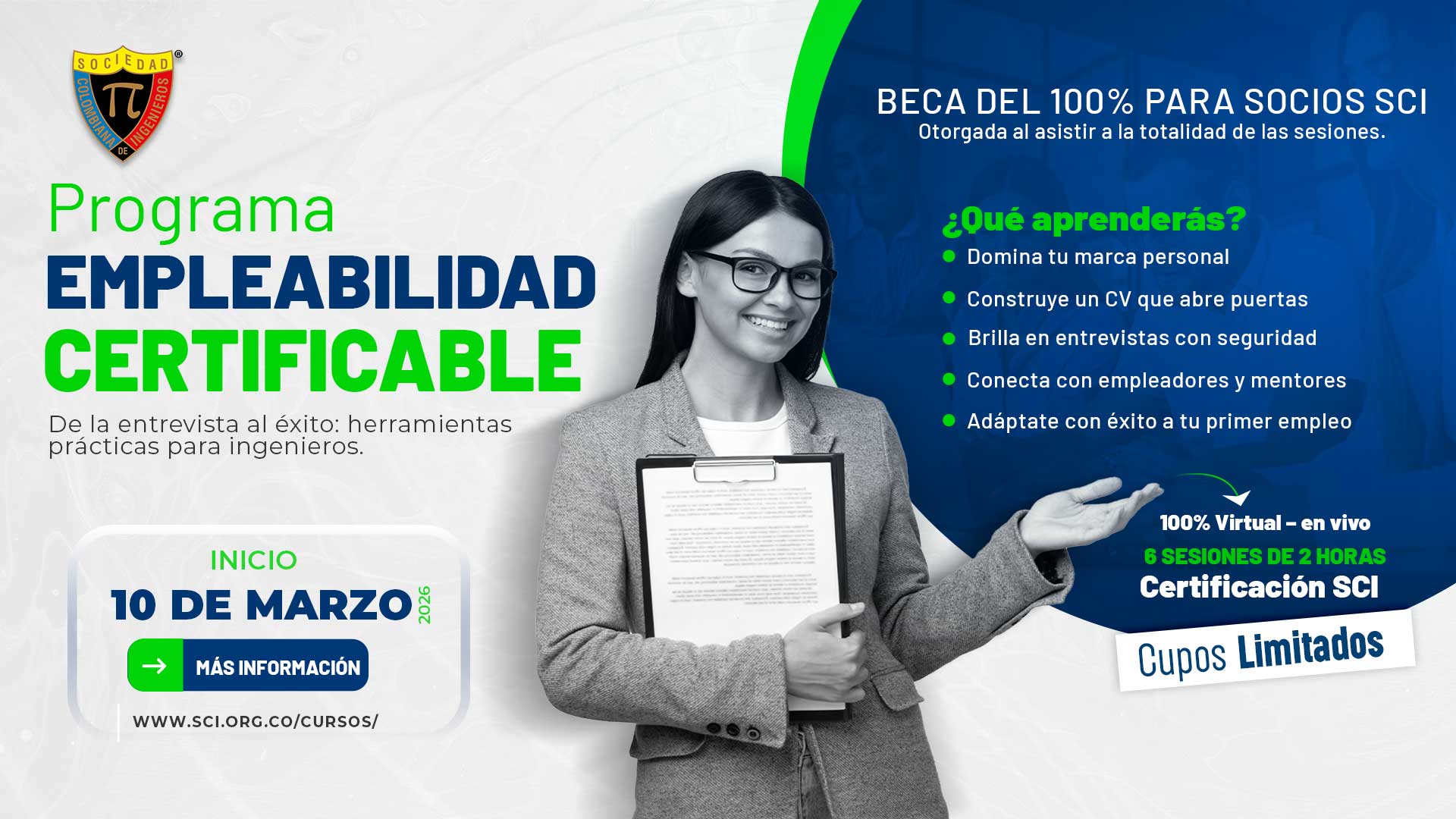 Curso Empleabilidad Certificable | Sociedad Colombiana de Ingenieros